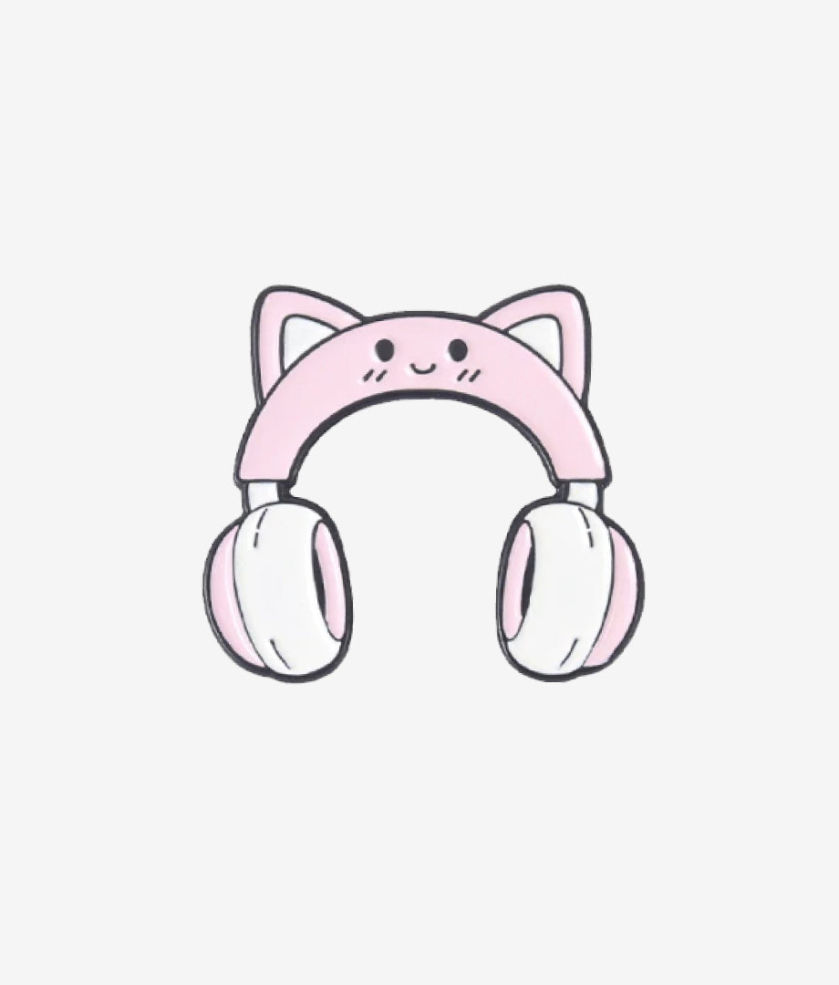 Pin Metalic Cat Headphones – PinPin